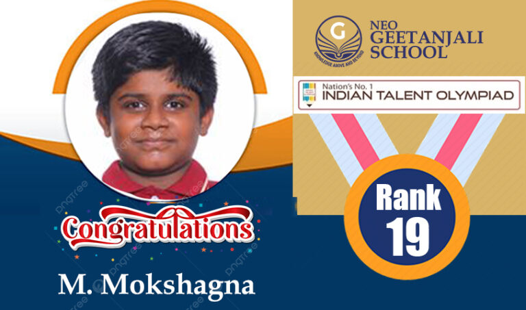 State Topper Rank 19 in the Indian Talent Olympiad By Mokshagna - Neo ...